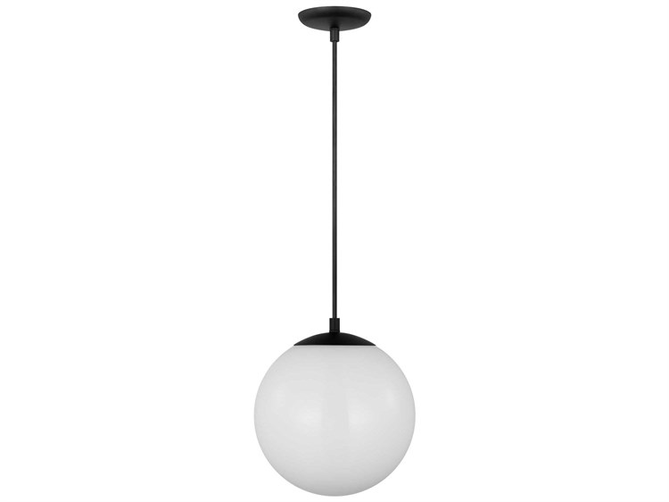 Visual Comfort Studio Leo 1-Light Midnight Black Globe Mini Pendant ...
