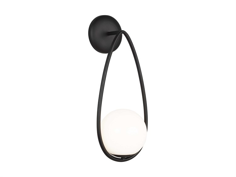 Visual Comfort Studio Galassia 1-Light Midnight Black Wall Sconce | VCSAEW1011MBK