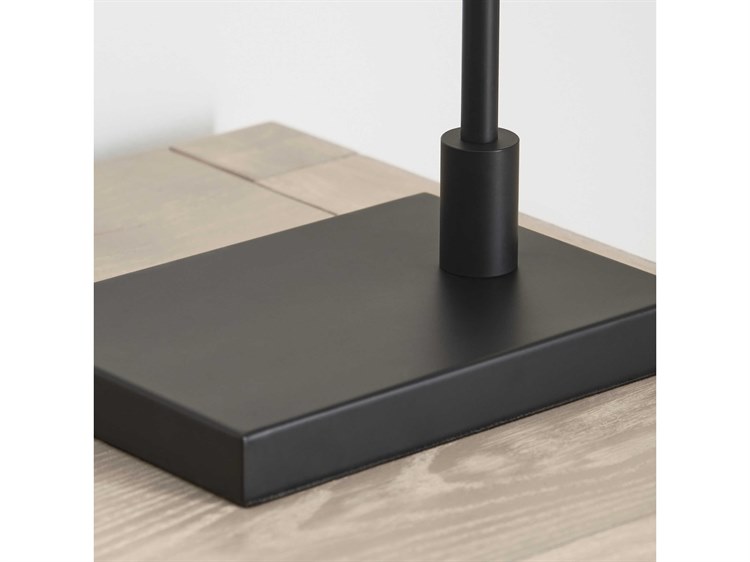 Visual Comfort Studio Binx Midnight Black White Linen Desk Lamp ...