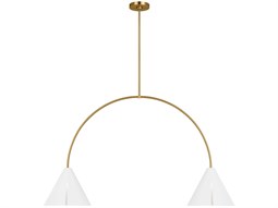 Visual Comfort Studio Plivot 6-Light Burnished Brass Island Pendant ...