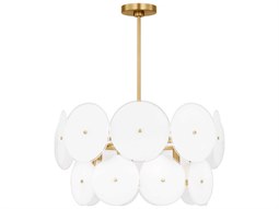 Visual Comfort Studio Plivot 6-Light Burnished Brass Island Pendant ...