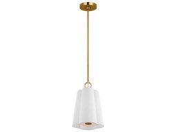 Visual Comfort Studio Bronte 4-Light Burnished Brass White Pendant ...