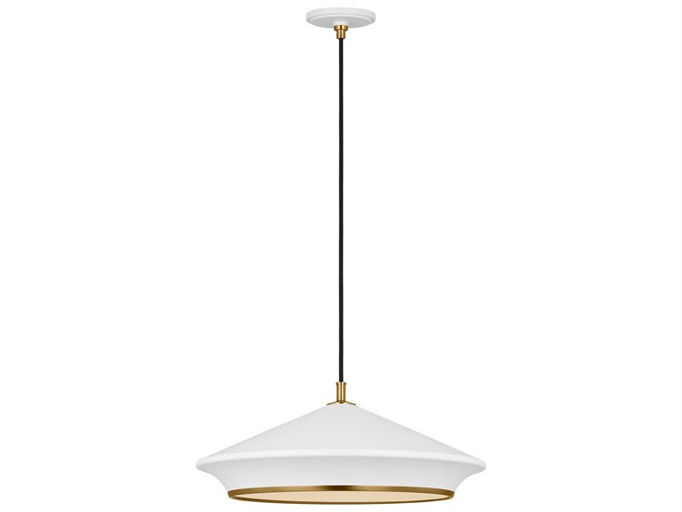 Visual Comfort Studio Stanza 1-Light Matte White Pendant | VCSTP1241MWTBBS