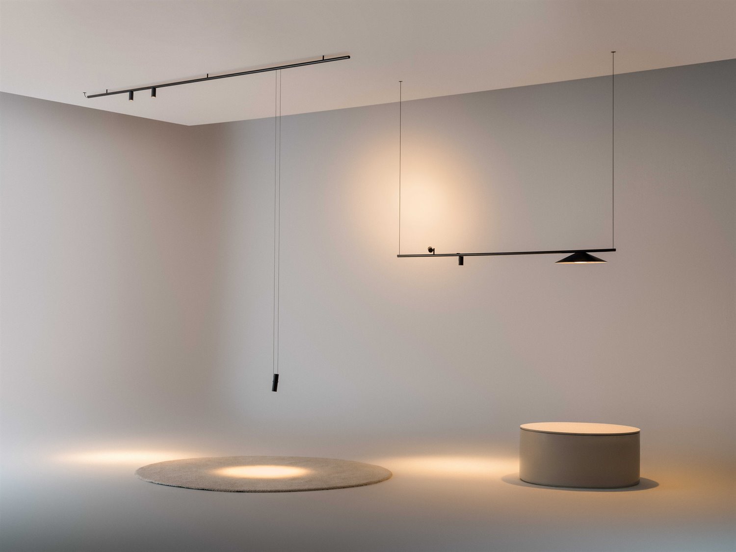 Vibia Circus 1-Light Black Track & Rail Light | VIB015711