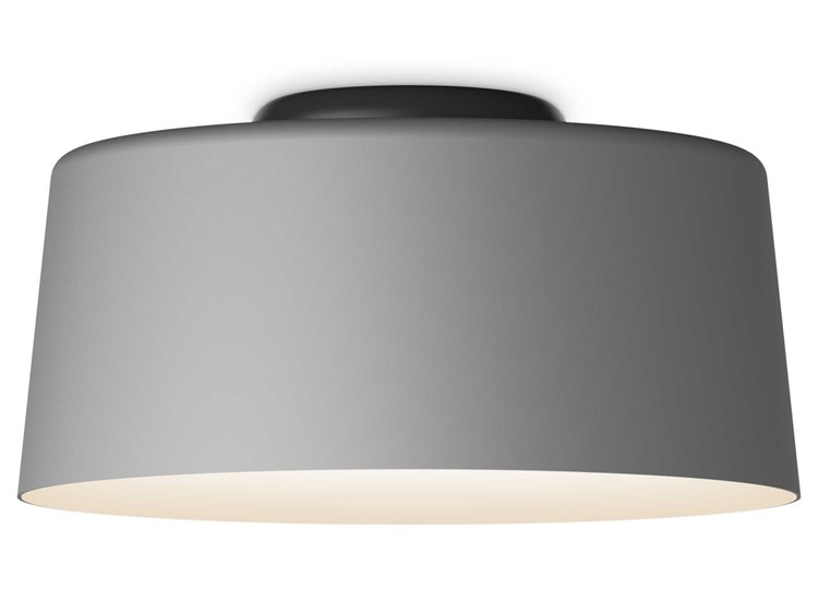 Vibia Tube 1-Light Gray Drum Flush Mount | VIB610516