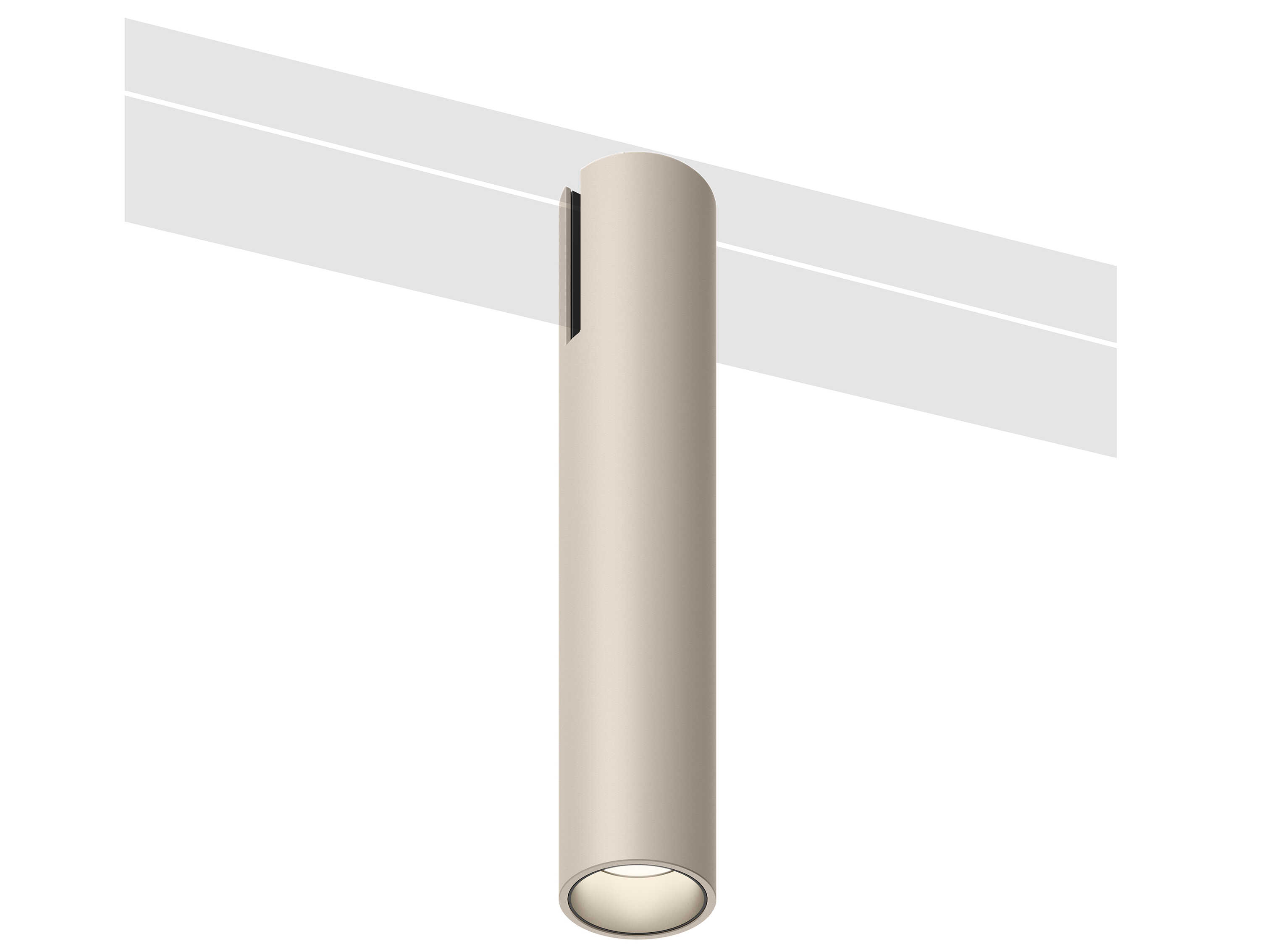 Vibia Bind 1-Light Off White Cylinder Spot Light | VIB65224
