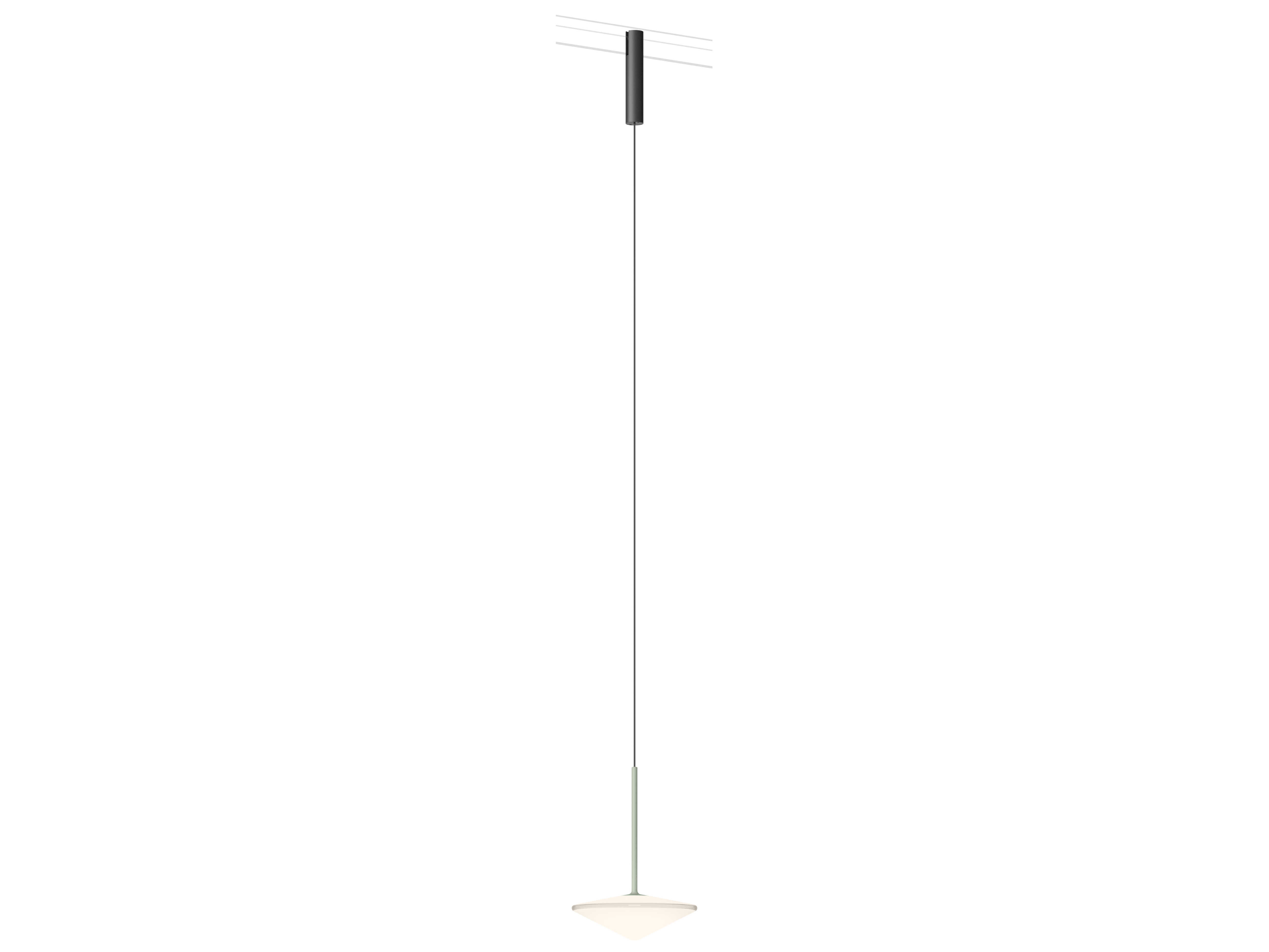 Vibia Bind 1-Light Black Round Track & Rail Light | VIB6586