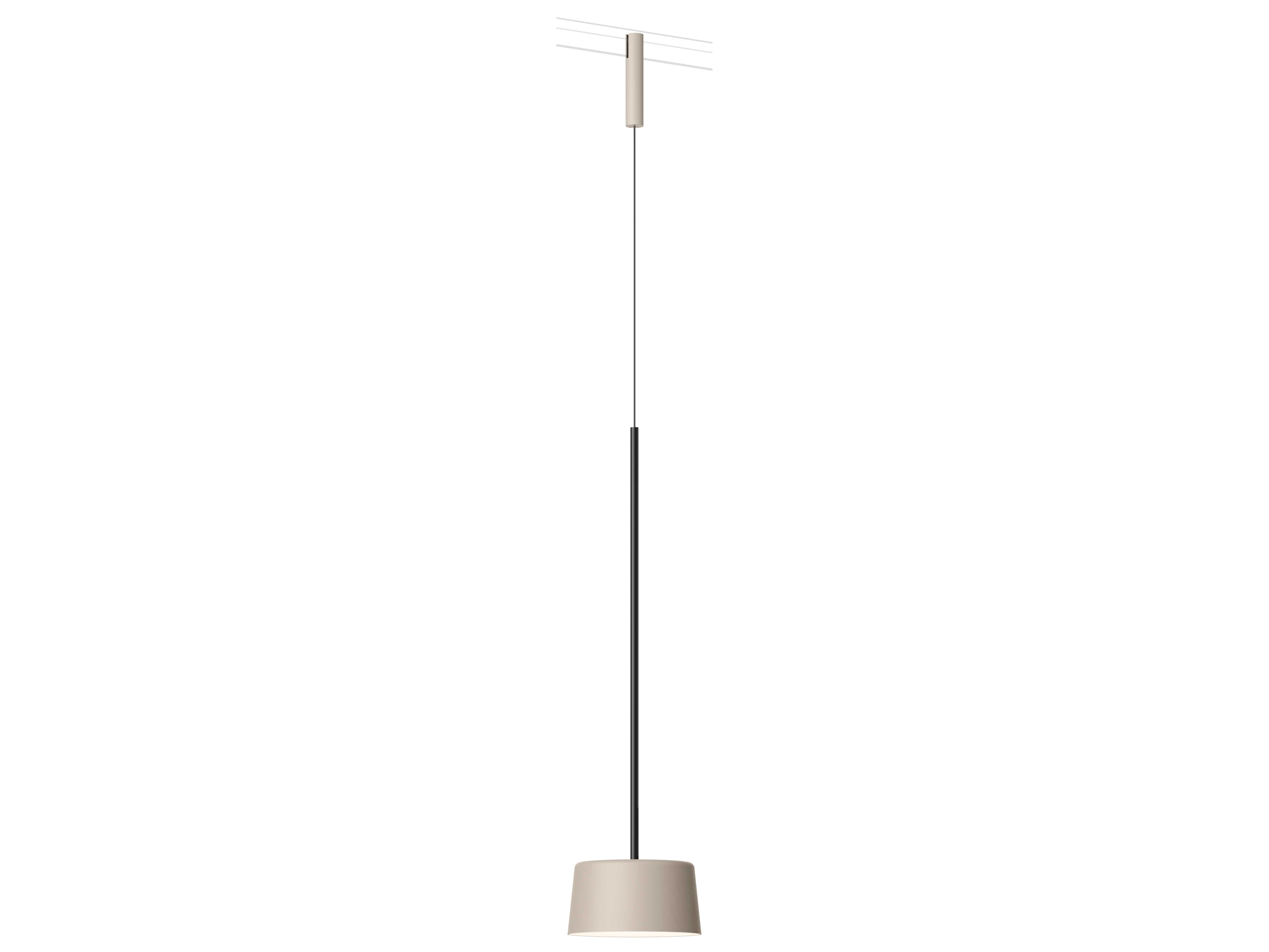 Vibia Bind 1-Light White Drum Track & Rail Light | VIB6591