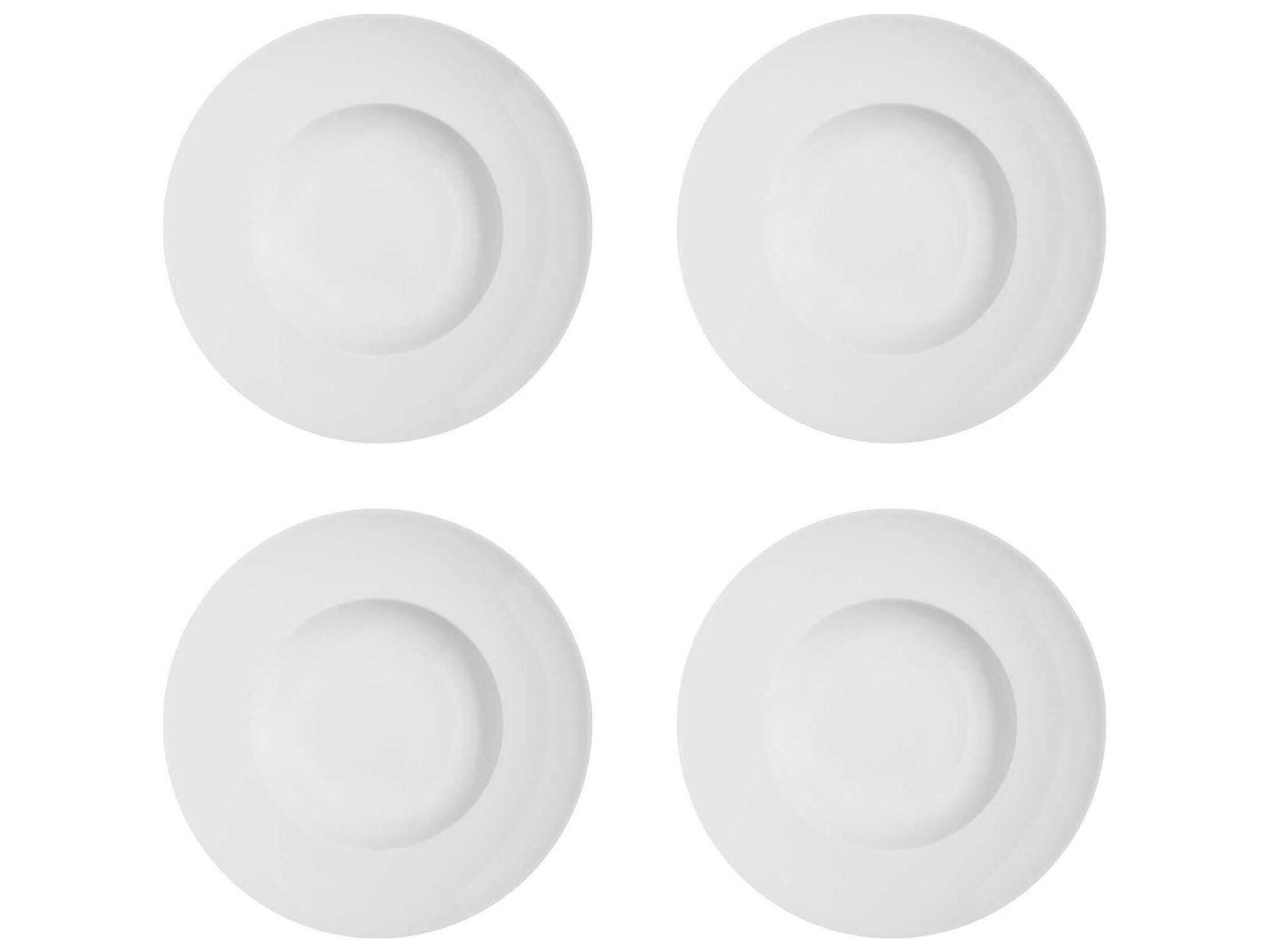 Vista Alegre Domo White Soup Plate Set of 4 | VIS21126063