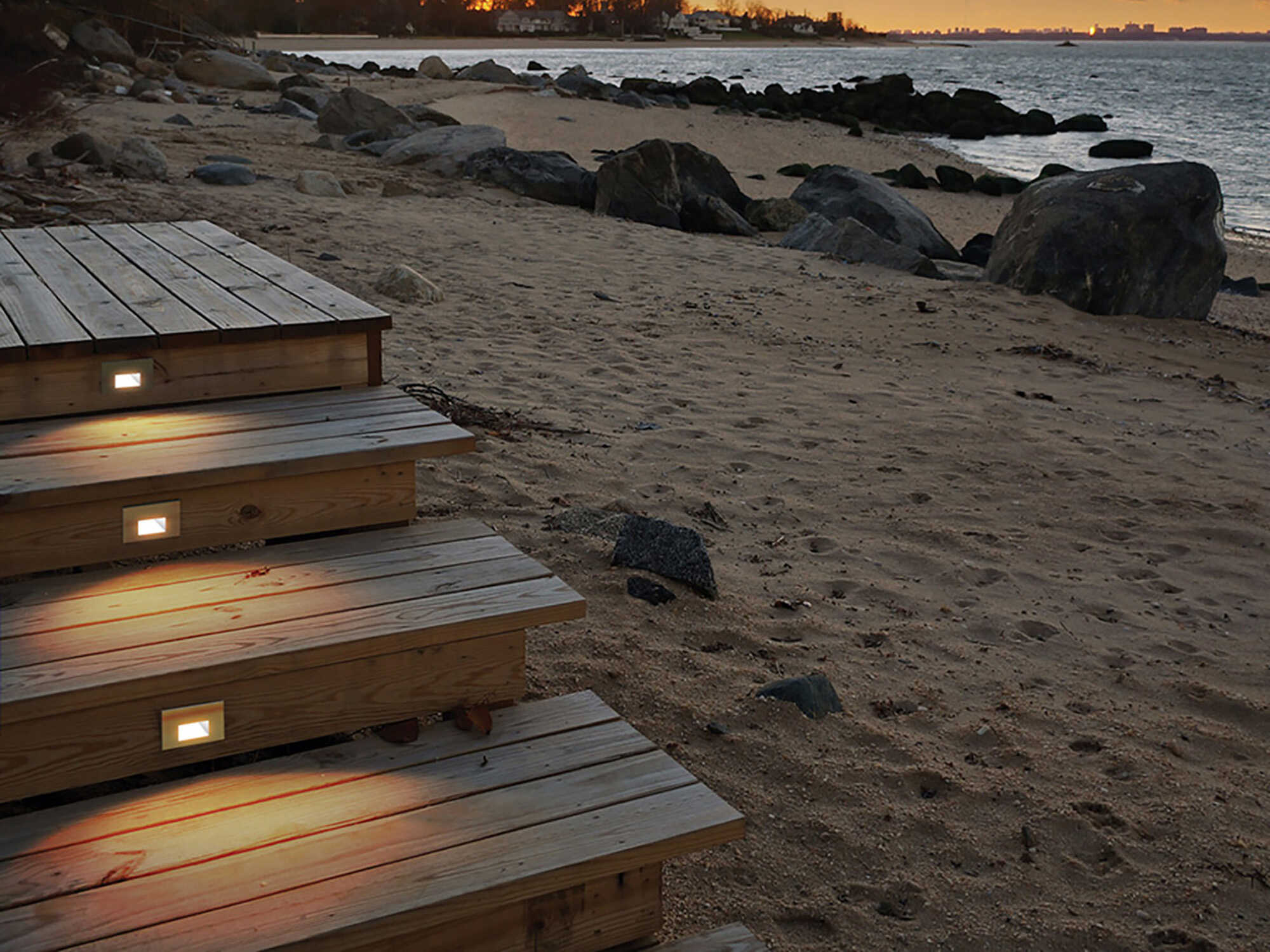 WAC Lighting 1-Light Outdoor Step and Wall Light | WAC4011BK