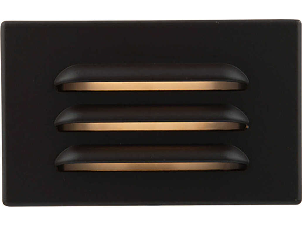 WAC Lighting 1-Light Outdoor Surface Mount Step and Wall Light | WAC4501BZ
