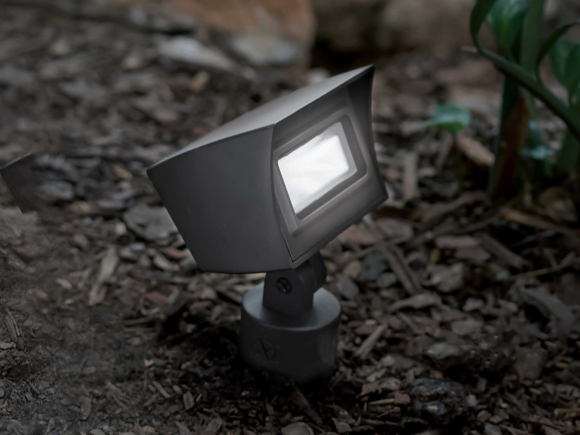 WAC Lighting Wall Wash 1-Light Outdoor Spot Light | WAC5021BK