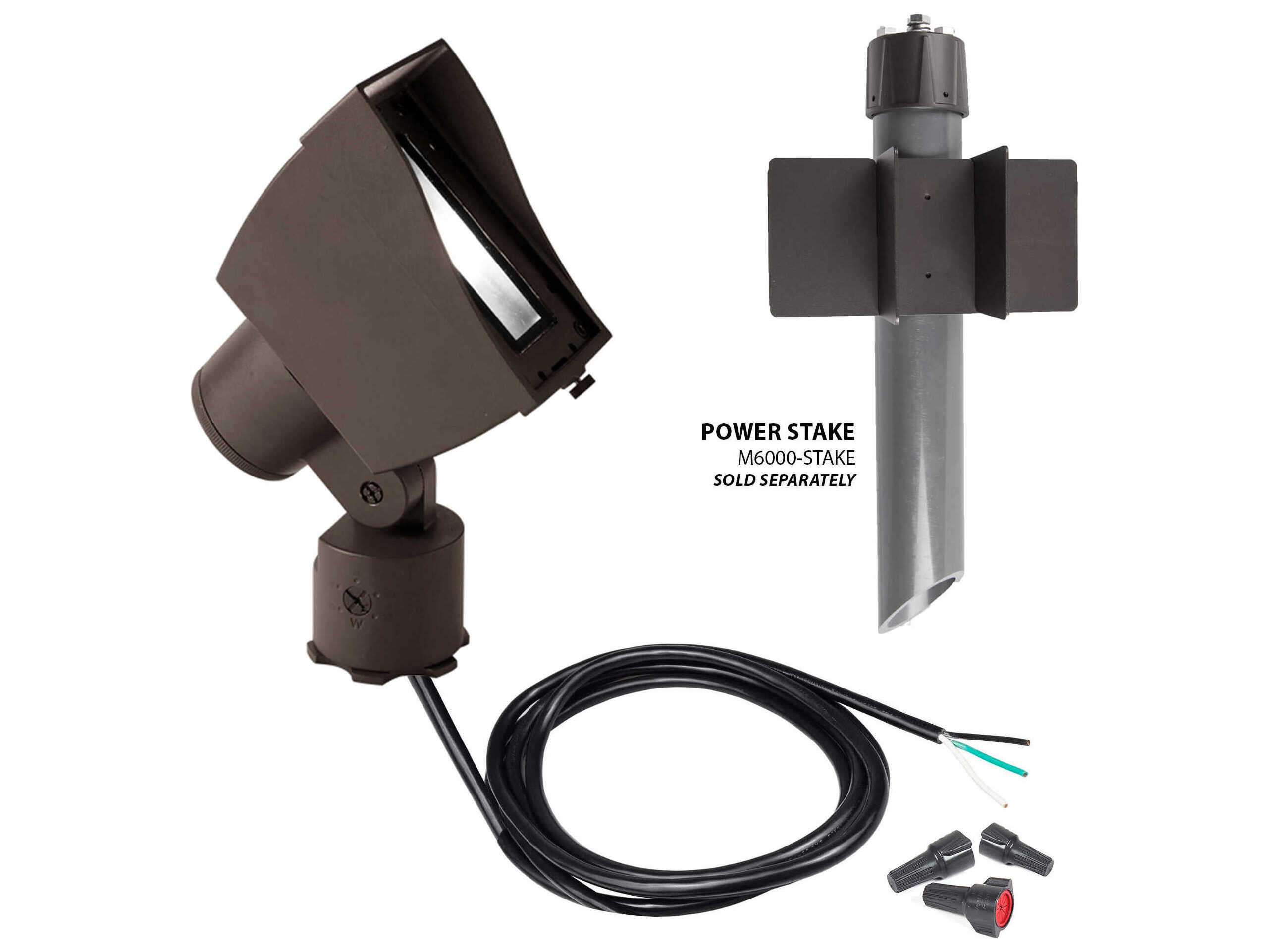 WAC Lighting Adjustable Wall Wash 1-Light Outdoor Spot Light | WAC5222BBR