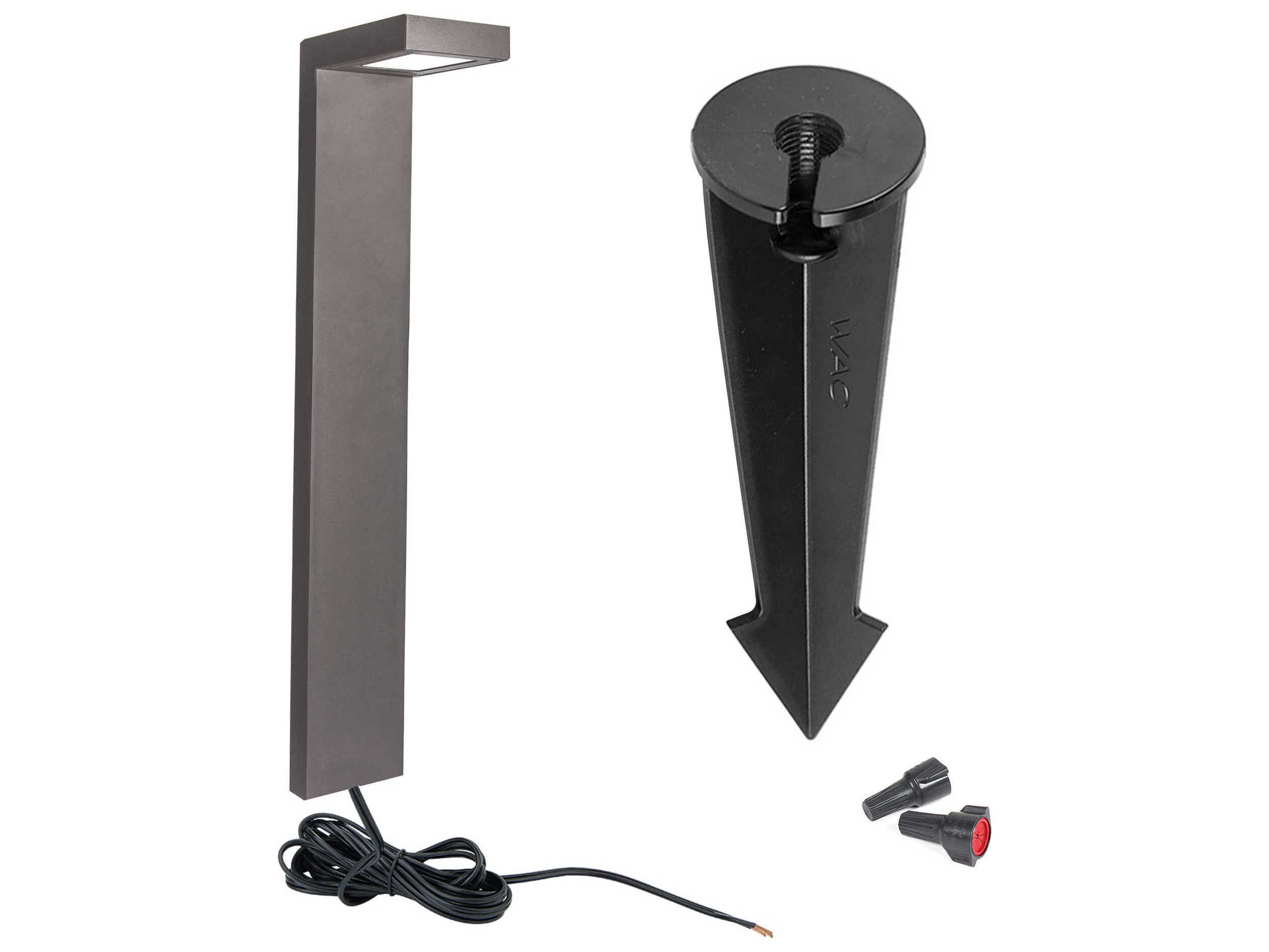 WAC Lighting Ledge 1-Light Outdoor Path and Area Light | WAC6081BZ