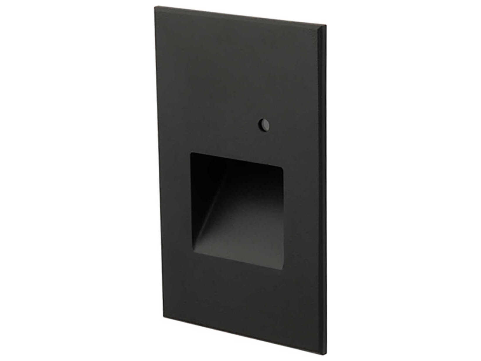 WAC Lighting LEDme 1-Light Outdoor Step and Wall Light | WACWLLED202BK