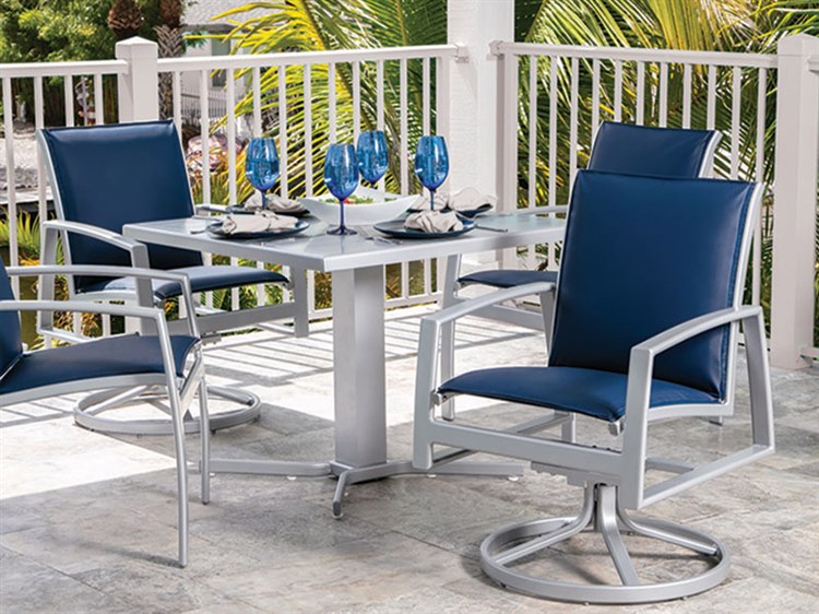 Windward Design Group Metro Sling Aluminum Dining Set | METROSLINGSET