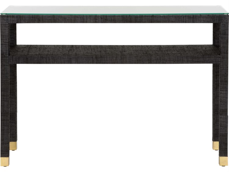 Wildwood Socialite Rectangular Glass Black Console Table | WL295607