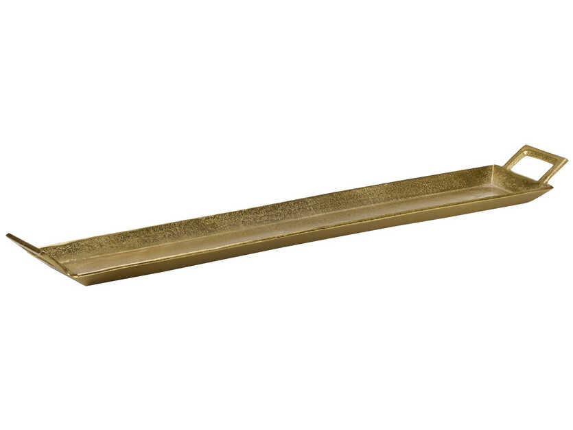 Wildwood Rectangle Textured Brass Serving Tray | WL302657