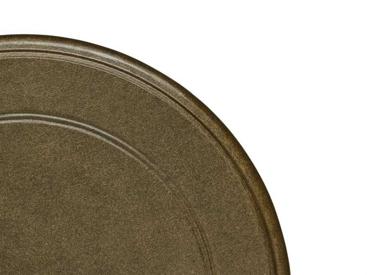 Woodard Solid Cast Aluminum Rolled Edge Round End Table Top | WR09222