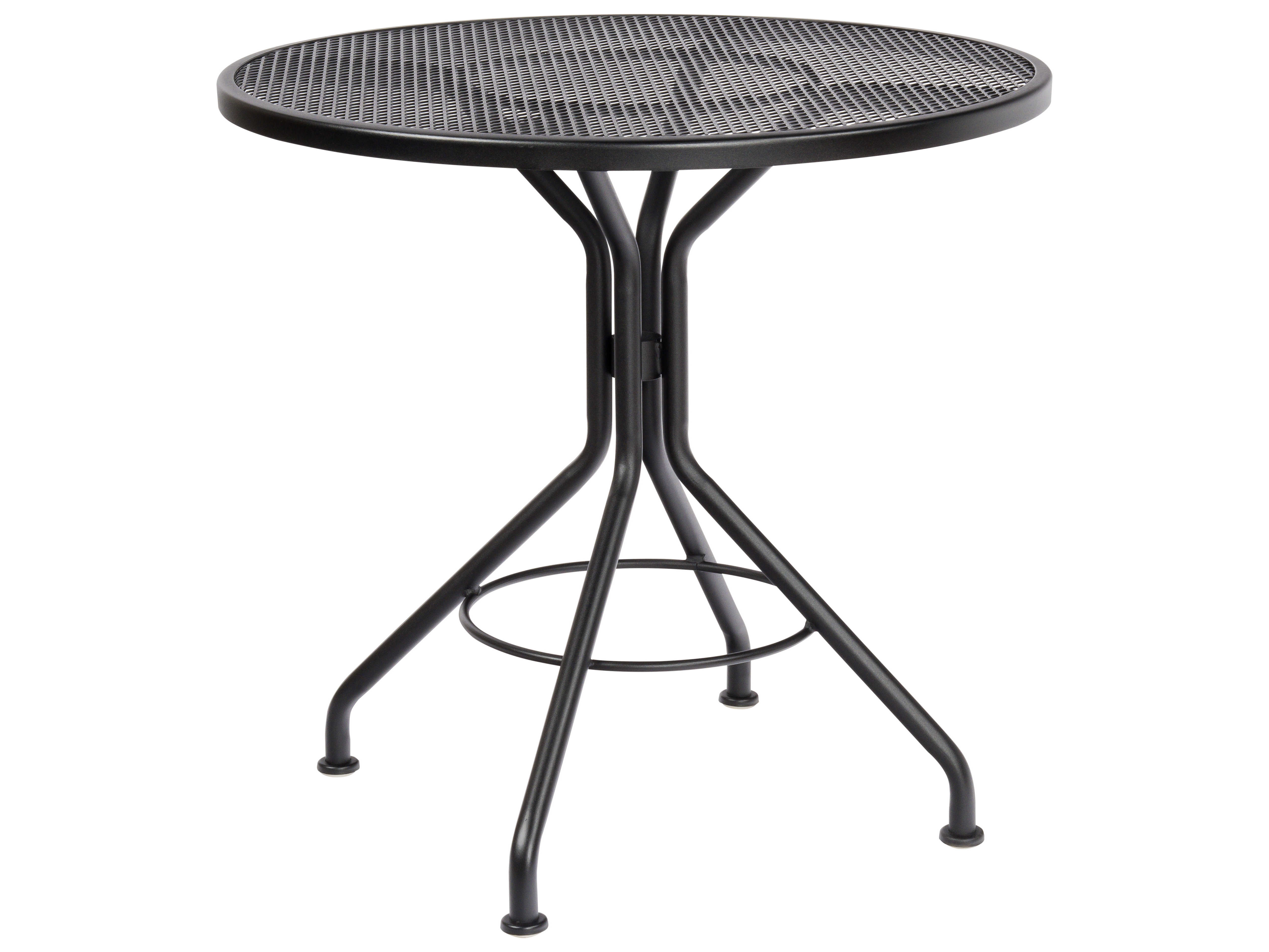 Woodard Wrought Iron Mesh Round Outdoor Bistro Table 280134