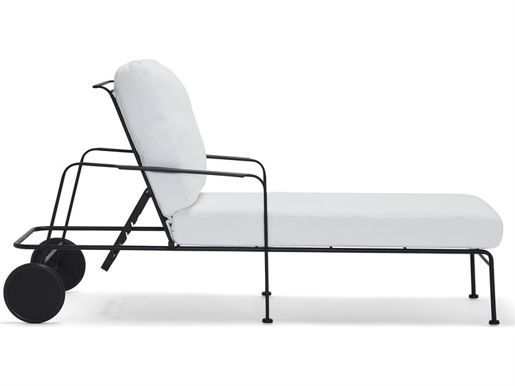 Woodard Reed Steel Outdoor Patio Chaise Lounge | WR5B0070