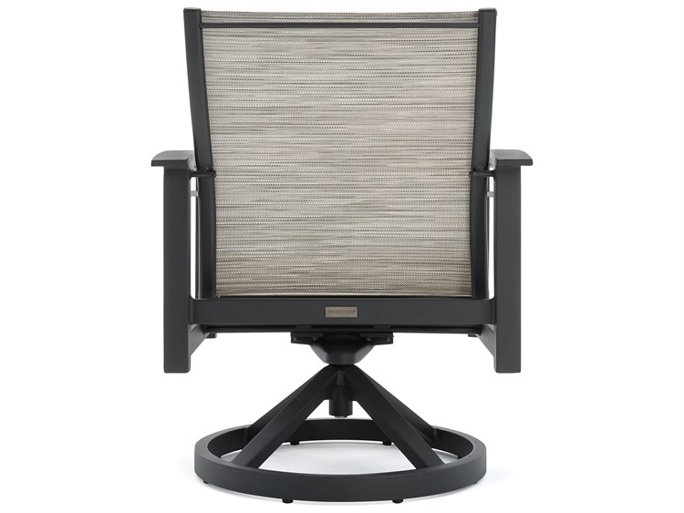 Winston Stanford Sling Quick Ship Aluminum Swivel Rocker Outdoor Dining ...