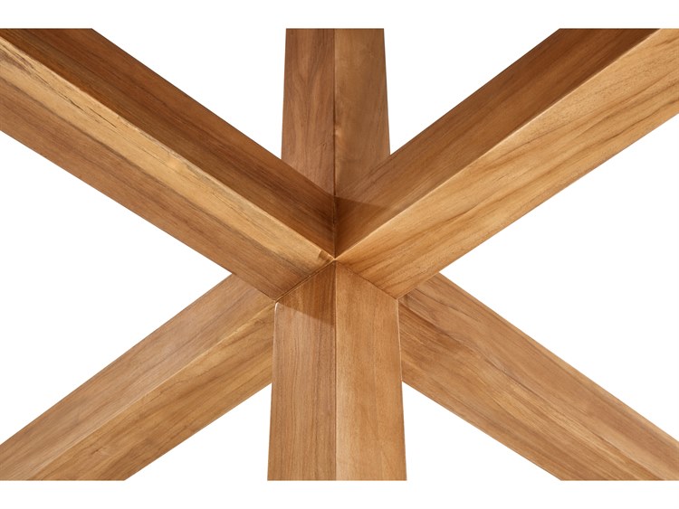 Winston Quick Ship All-Natural Teak Round Outdoor Patio Dining Table ...