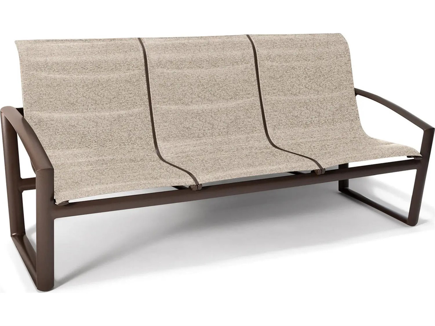 Winston Icon Padded Sling Aluminum High Back Sofa | WSM69003PS