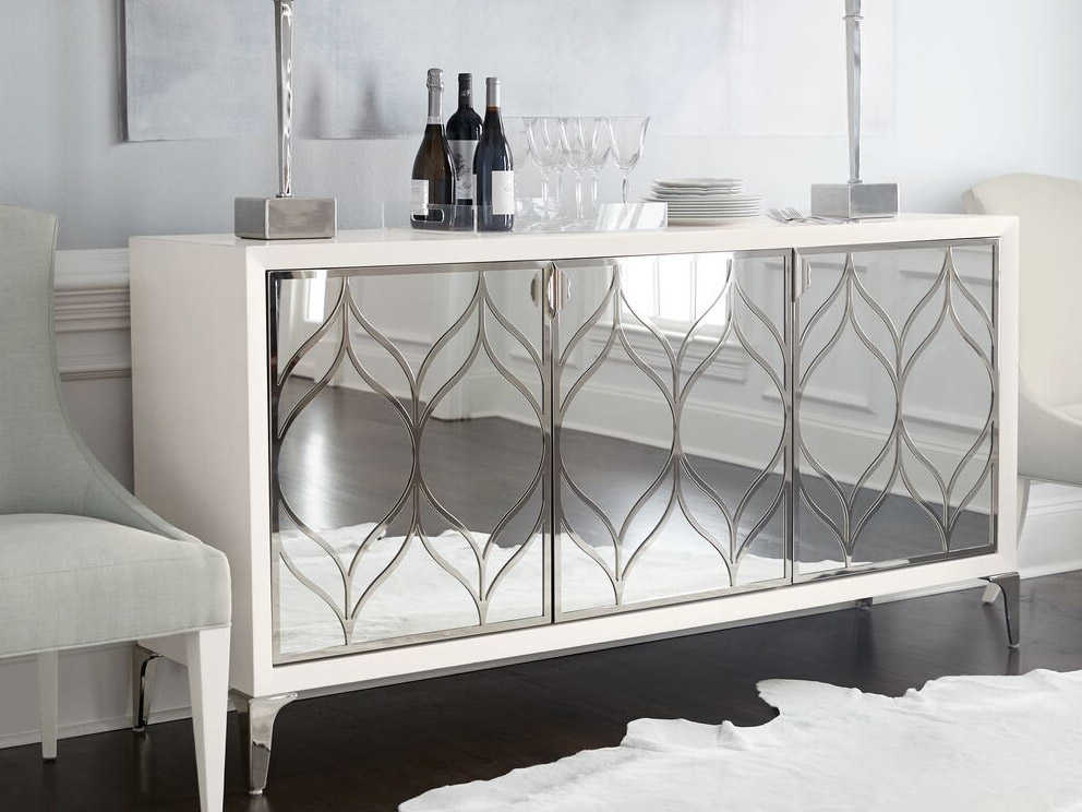 Bernhardt Calista Silken Pearl / Polished Nickel Buffet | BH388132