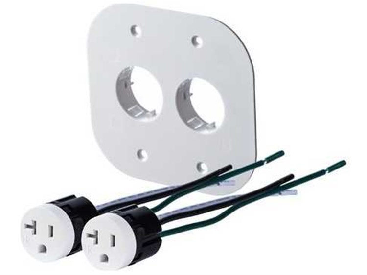 Bocci 22-Series Alternate Two-Plug 20A Tamper Resistant Outlet Assembly ...