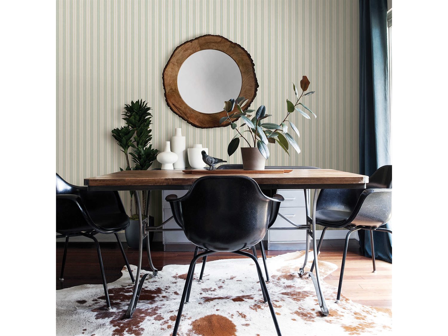 Brewster Home Fashions A-street Prints Symphony Sage Stripe Wallpaper ...