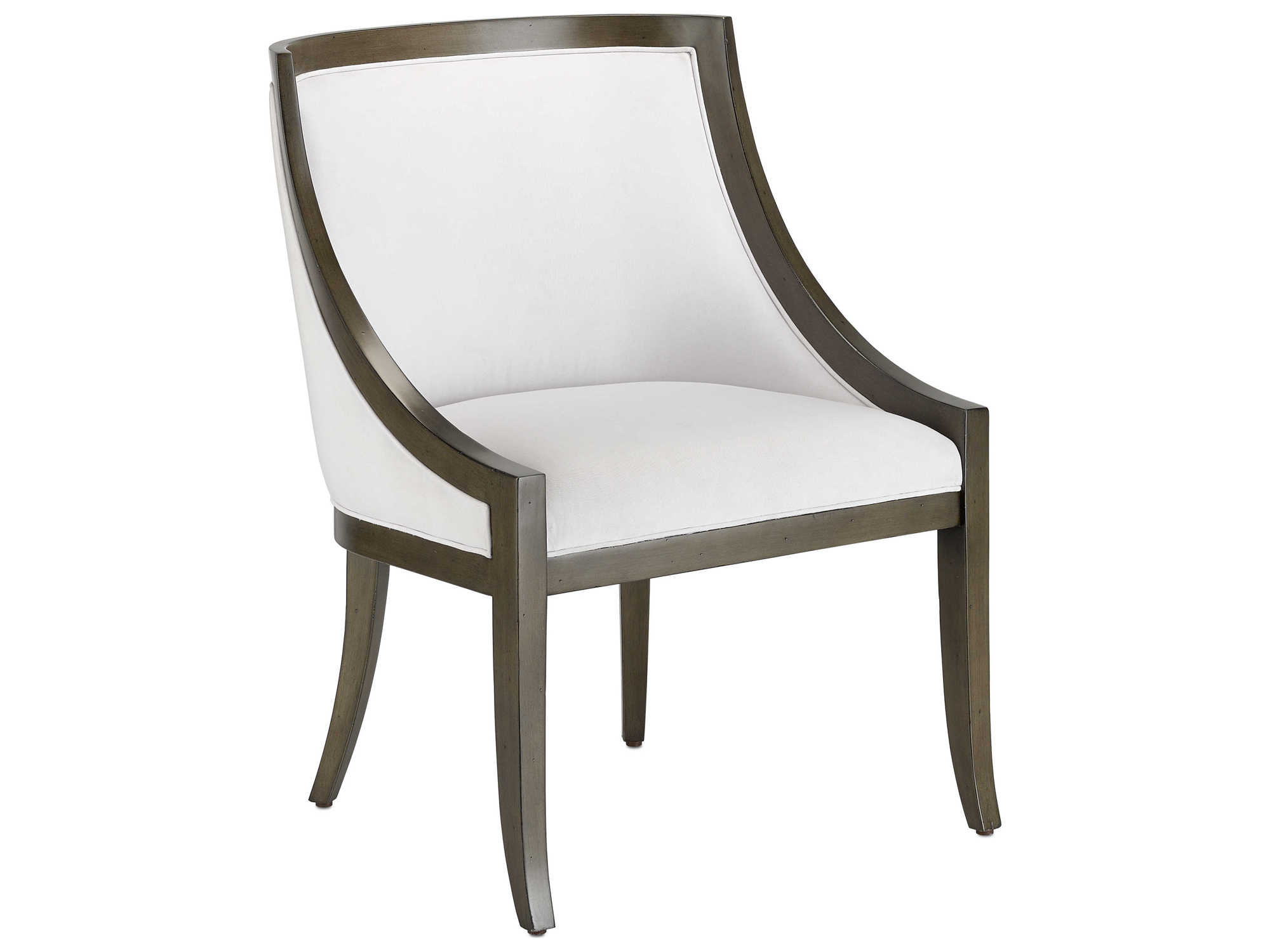 Currey & Company Kirk Battered Gate Muslin Side Dining Chair | CY70001091