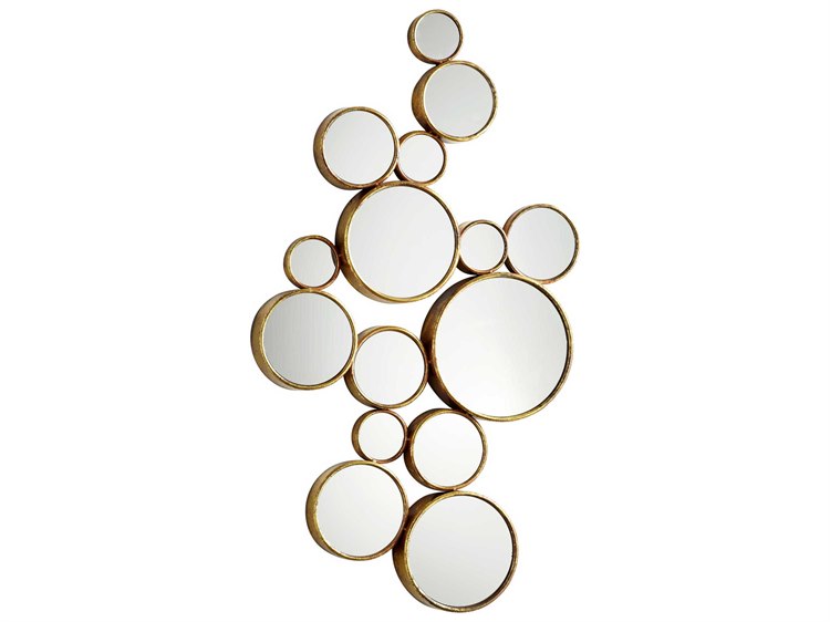 Cyan Design Bubbles Gold Wall Mirror | C305825