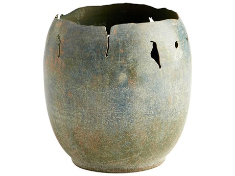 Cyan Design Selena Slab Oyster Blue Plant Stand | C38736