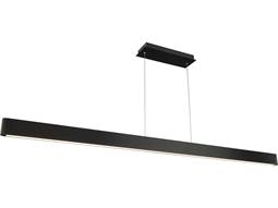 Elan Walman 1-Light Matte Black LED Linear Island Pendant | ELA84316MBK