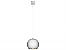 Elan Axis Matte Black Chrome LED Geometric Pendant | ELA84082
