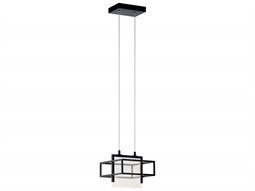 Elan Walman 1-Light Matte Black LED Linear Island Pendant | ELA84316MBK