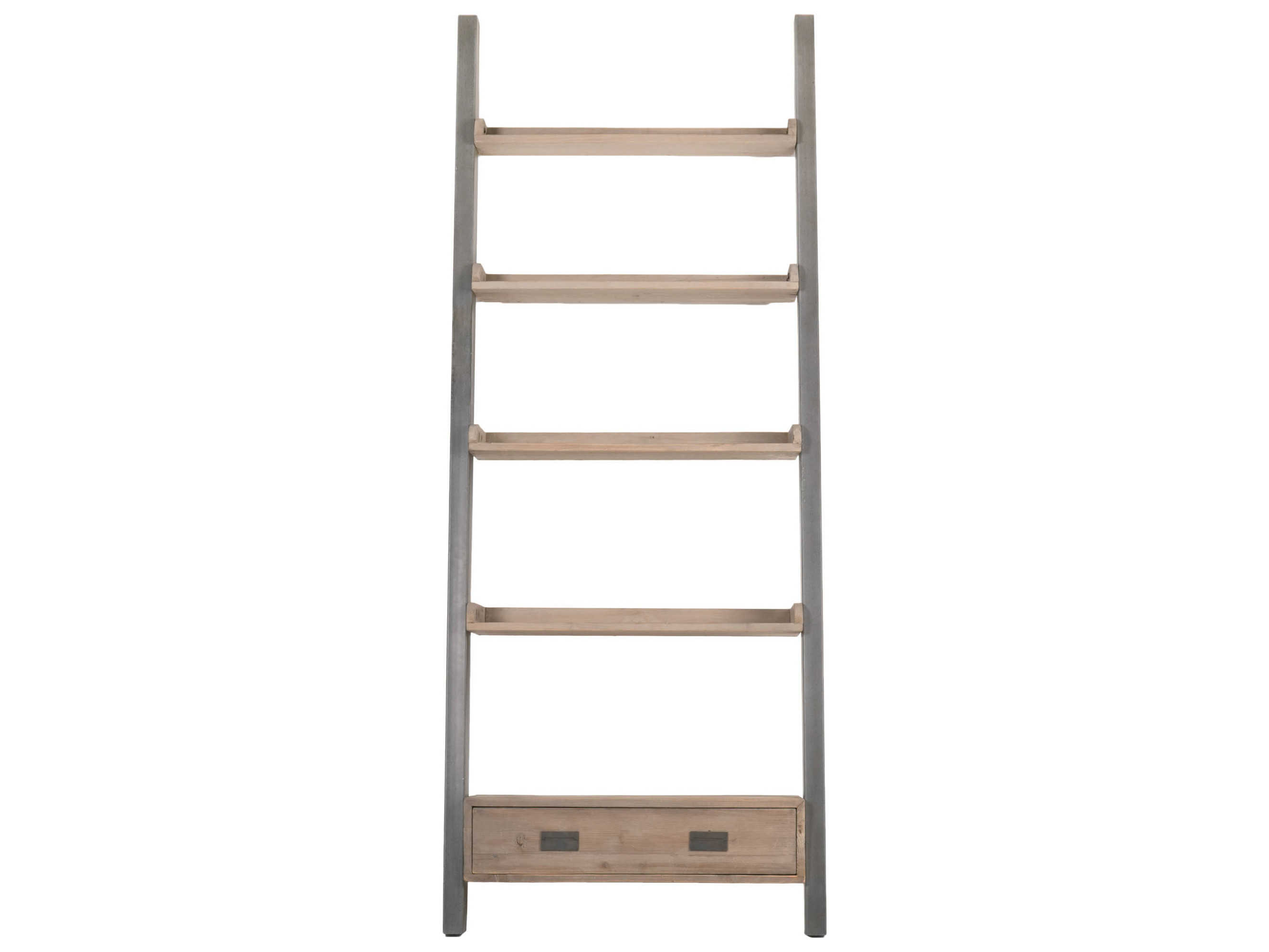 Essentials for Living Bella Antique Library Bookcase | ESL8053SGRYPNEGRY