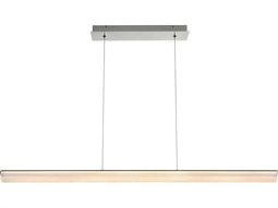 Elan Walman 1-Light Matte Black LED Linear Island Pendant | ELA84316MBK