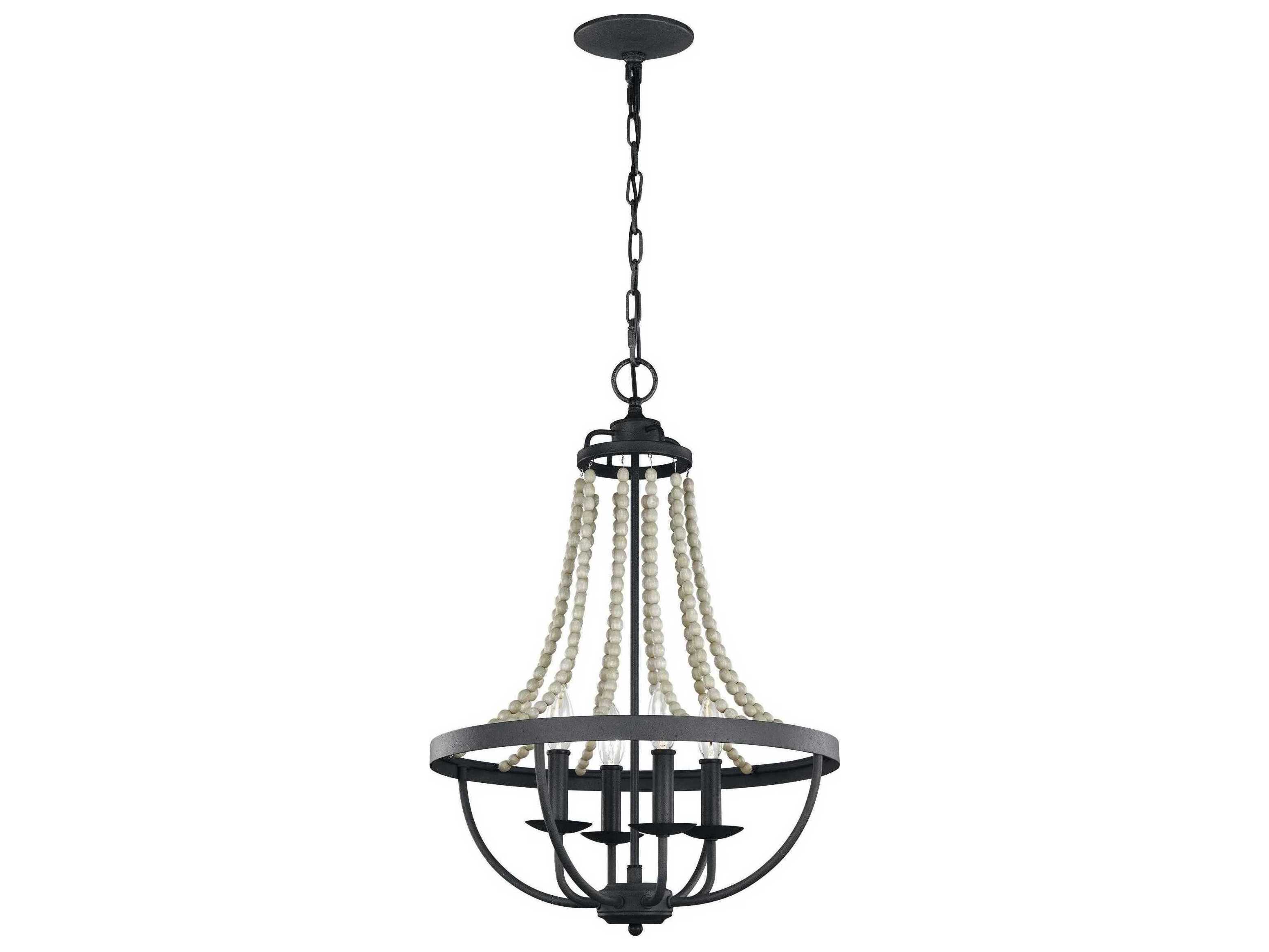 Feiss Nori 4 - Light Chandelier | FEIF31874DWZDWG