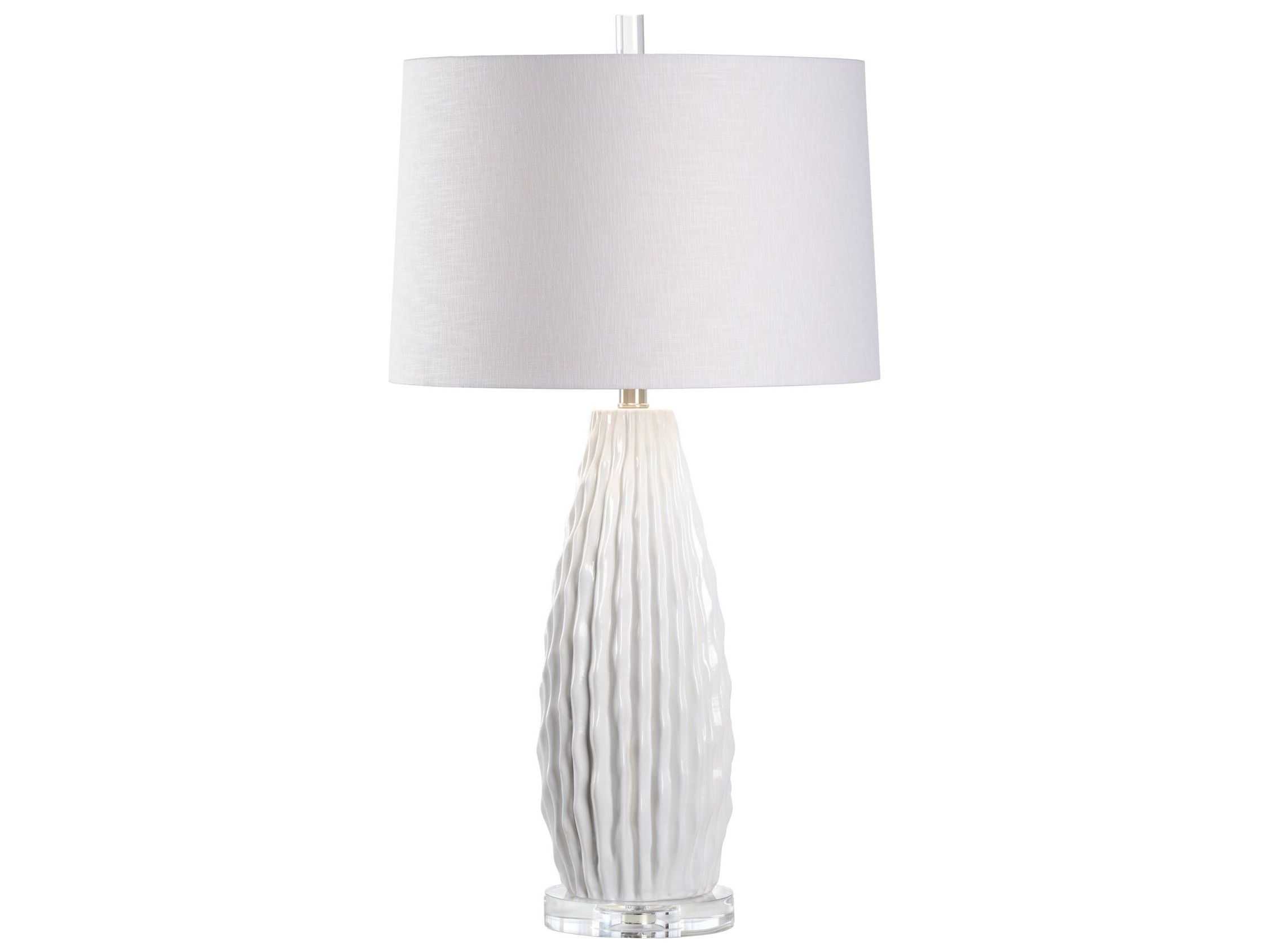 Frederick Cooper White Glaze Buffet Lamp | FDC65656