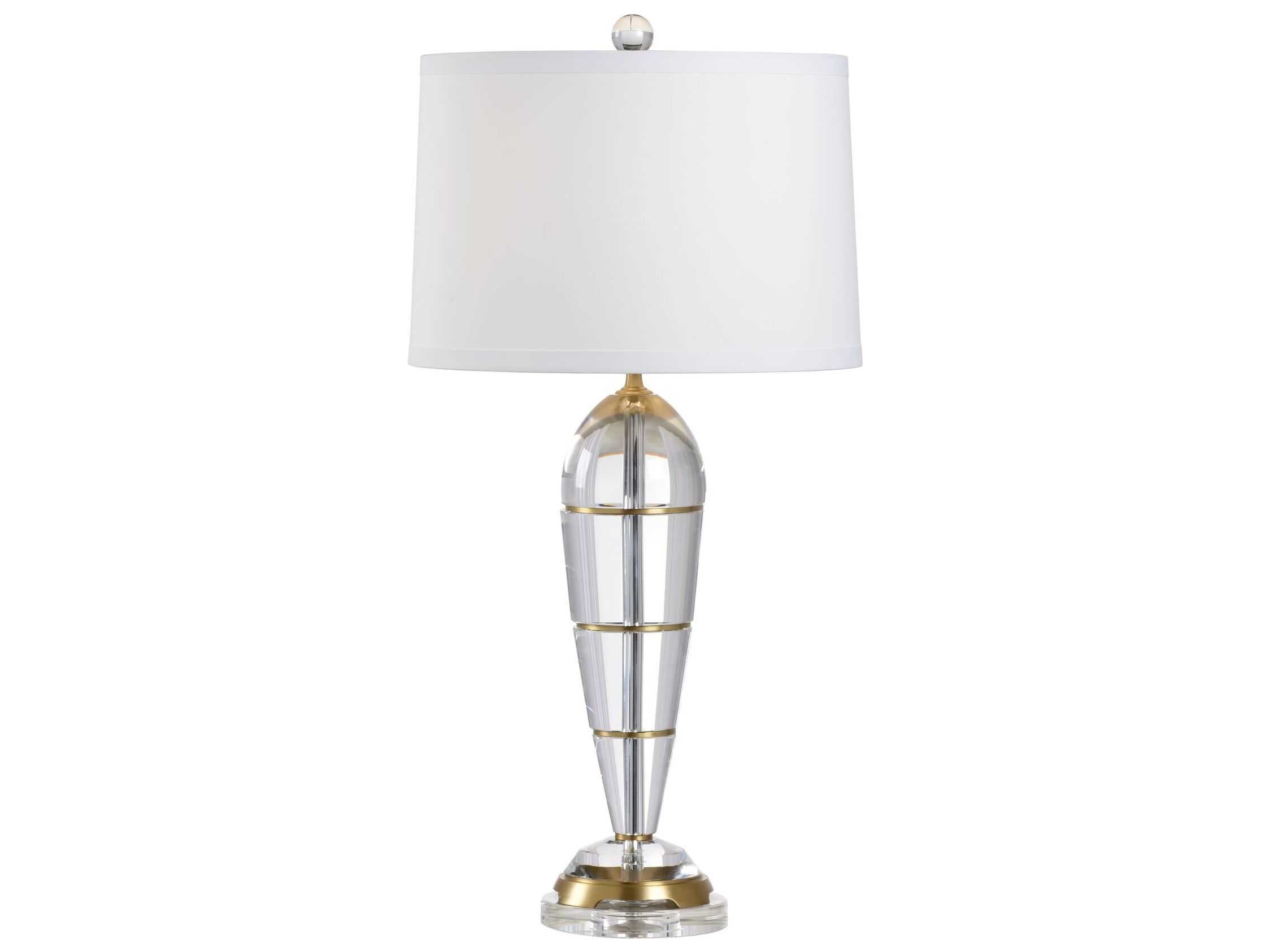 Frederick Cooper Clear / Antique Patina Crystal Buffet Lamp | FDC65670