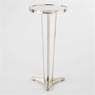 Global Views Round Marble Bronze End Table | GV993060