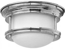 Hinkley Hadley Chrome Glass LED Drum Flush Mount | HY3308CM