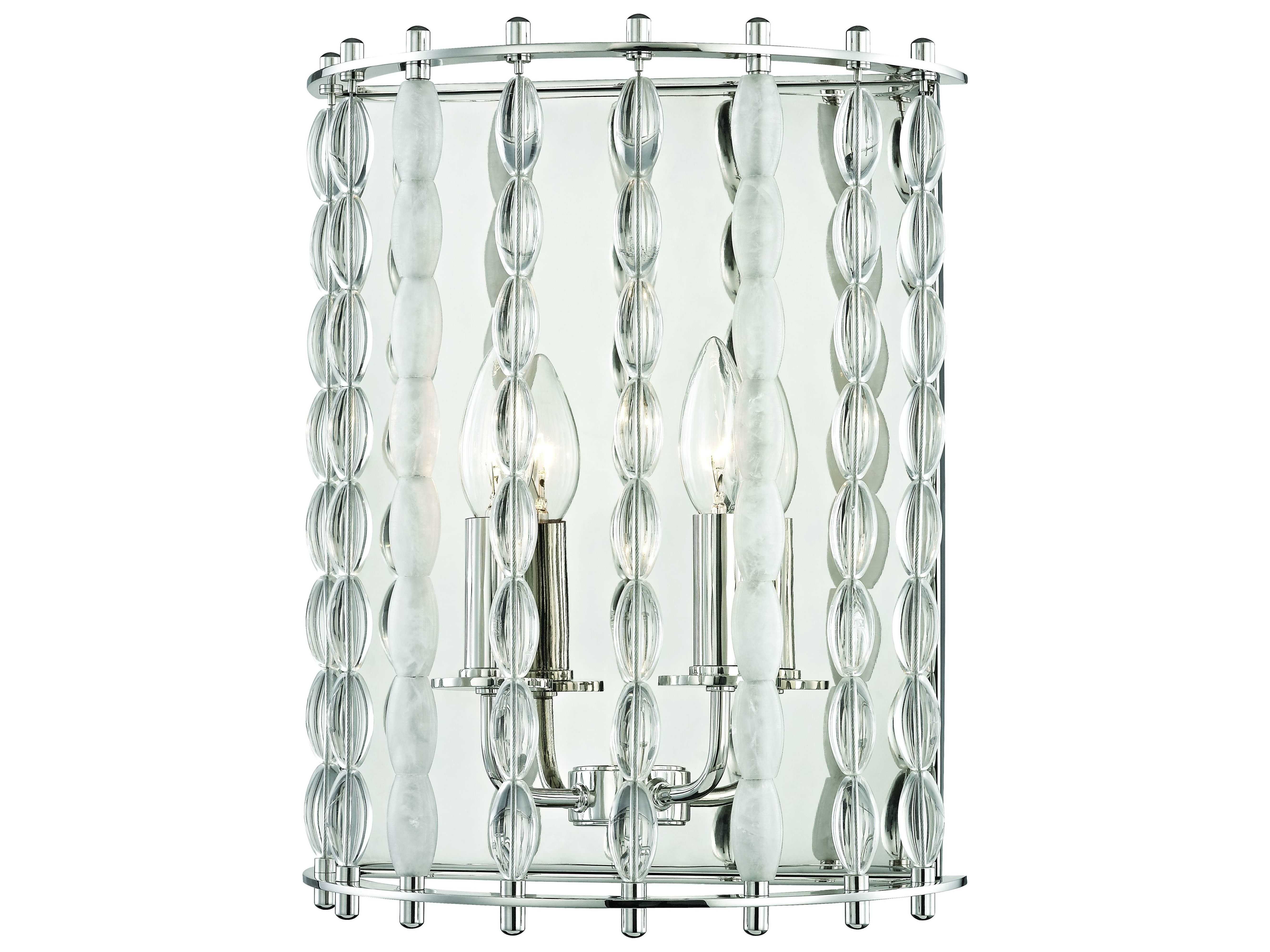 Hudson Valley Lighting Whitestone Polished Nickel 2-light Wall Sconce ...