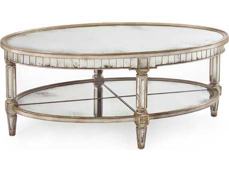 John Richard Calabria Gold 52'' x 34'' Rectangular Cocktail Table ...