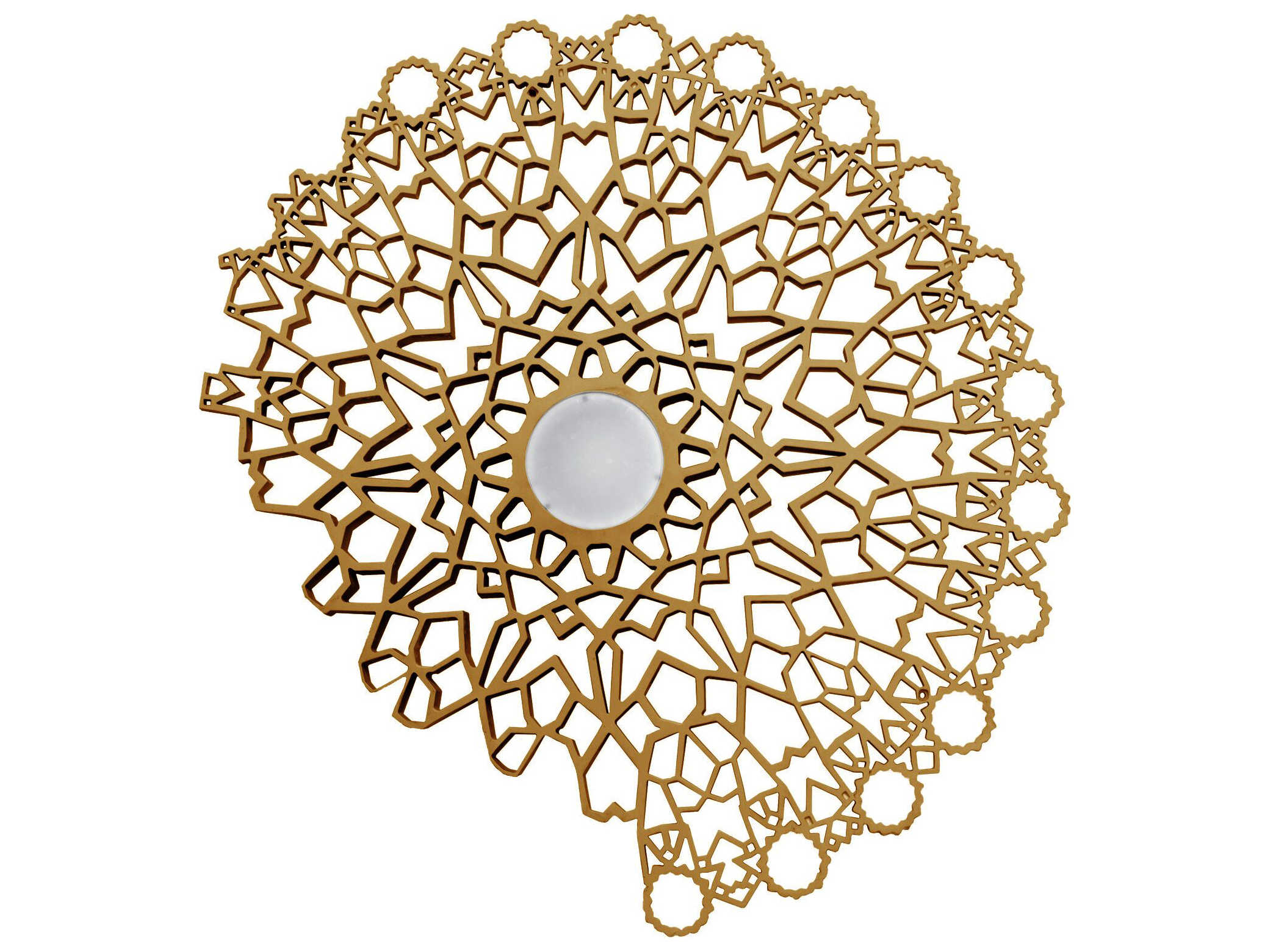 Karman Notredame Gold 33'' Wide 2700K LED Wall Sconce | KAMPL1305OV11