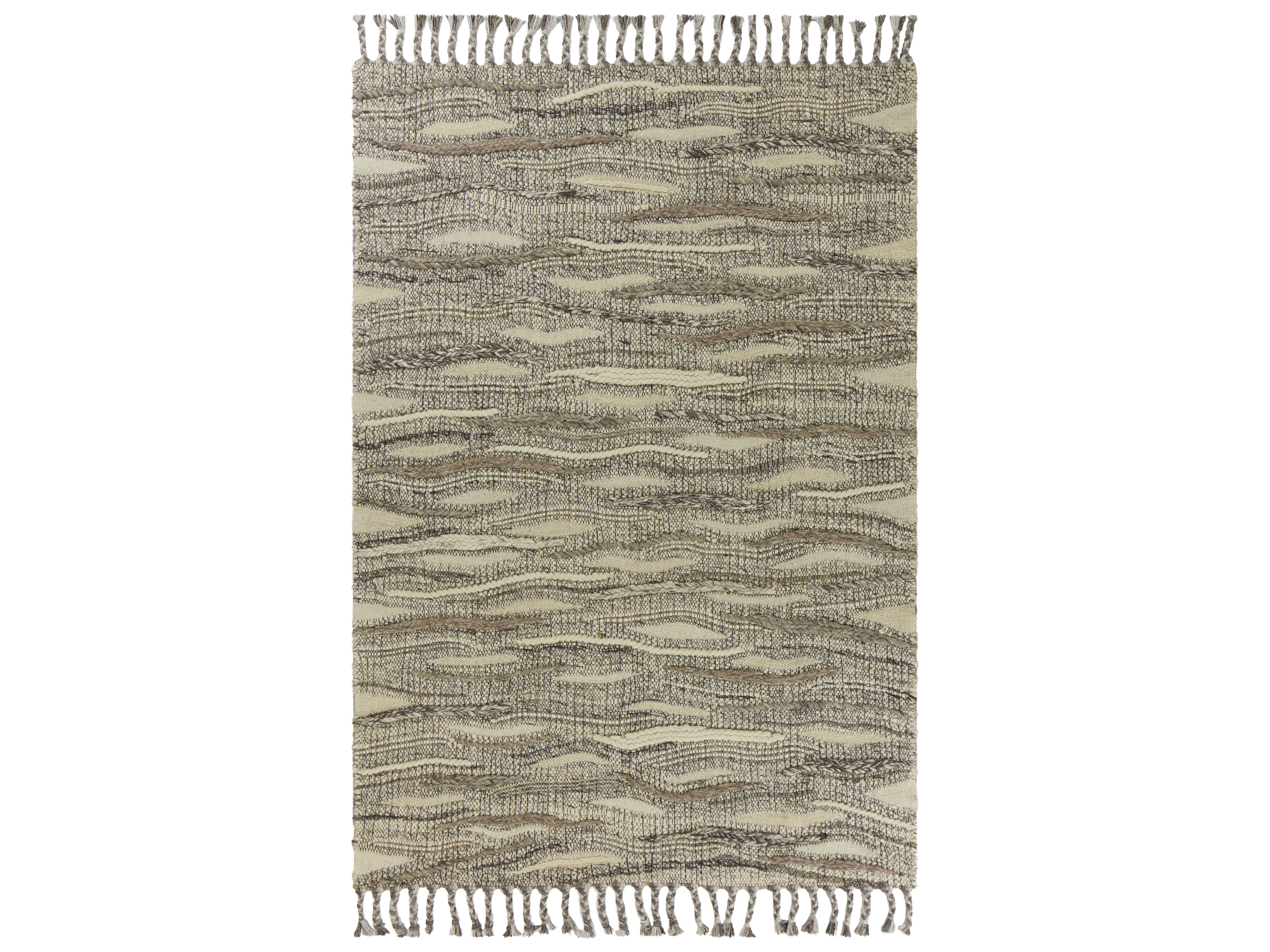 KAS Rugs Porter Ivory Rectangular Area Rug | KGPOT0520