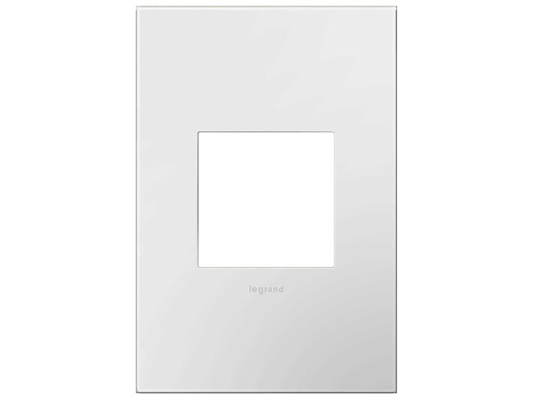 Legrand Plastics Gloss White One-Gang Wall Plate | LGRAWP1G2WH6