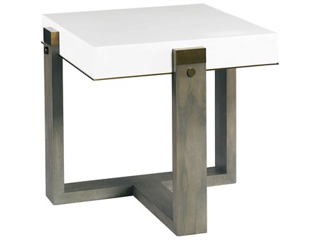 Lillian August Modern Living 22" Round Wood Makassar Ebony End Table ...